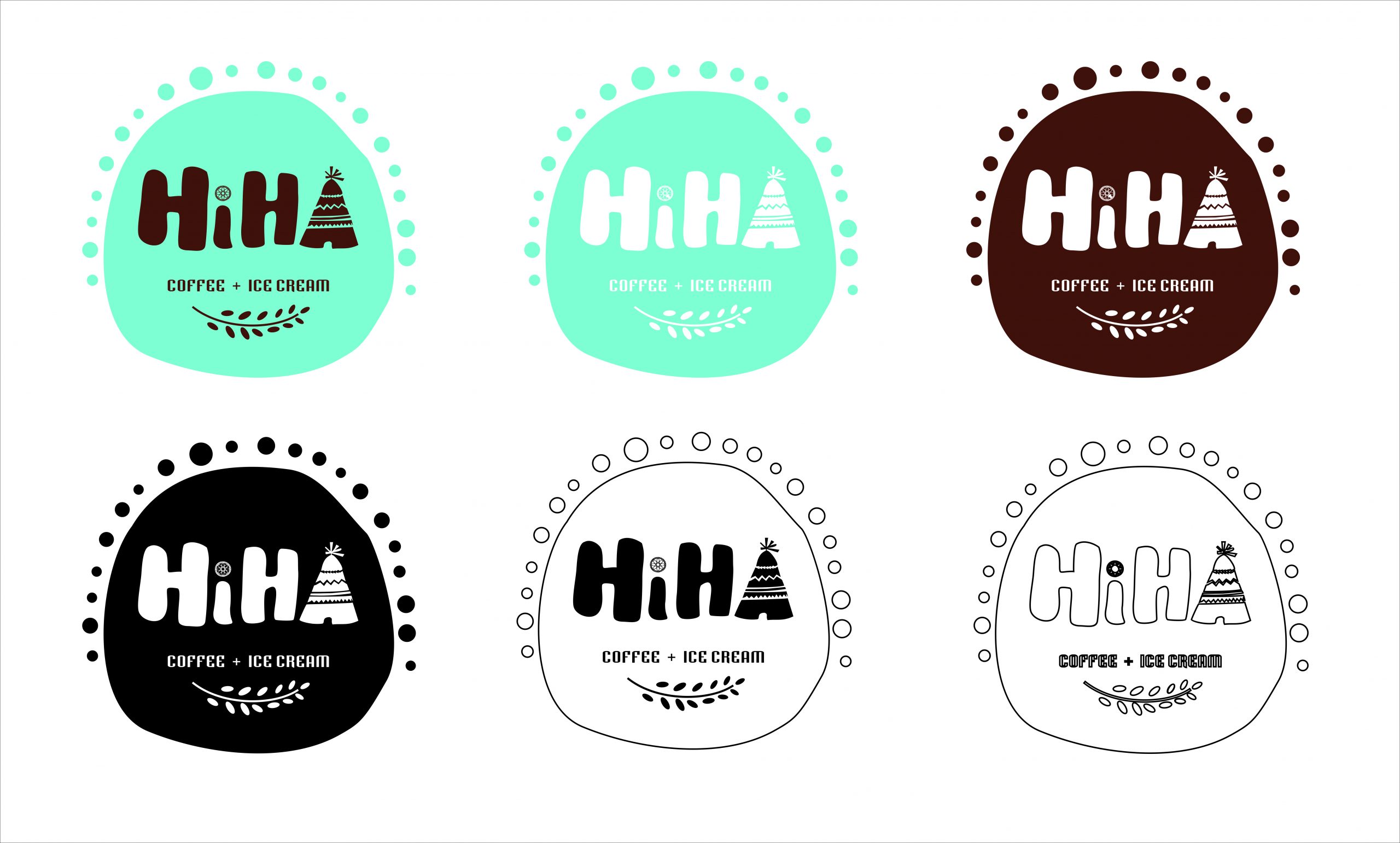 THIẾT KẾ - BỘ NHẬN DIỆN HỆ THỐNG HIHA CAFE - Anlan Marketing Agency